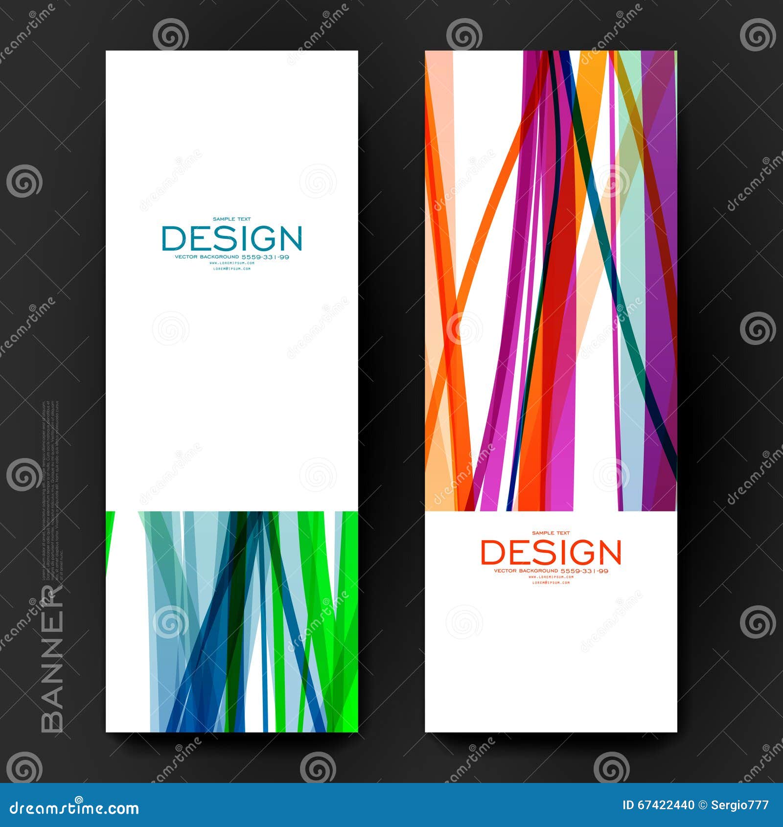 Beautiful Banner Vector Template With Abstract Background Stock Vector ...