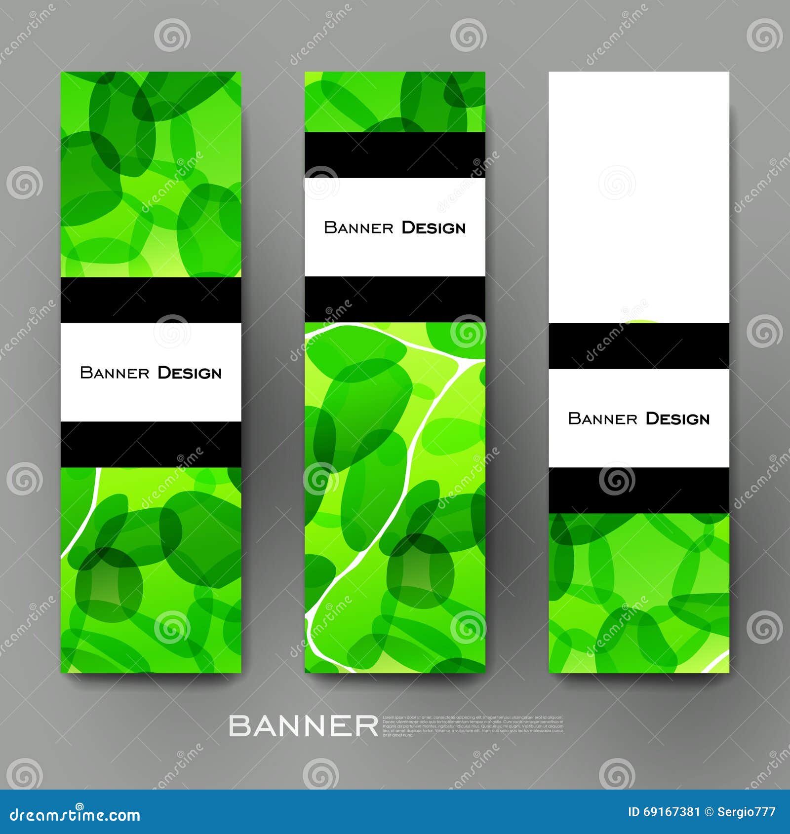 Beautiful Banner Vector Template with Abstract Background Stock Vector ...