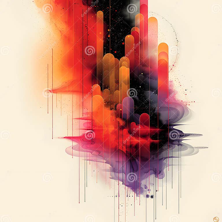 Artistic Interpretation of Bar Chart Data in Watercolor Style, Ai ...