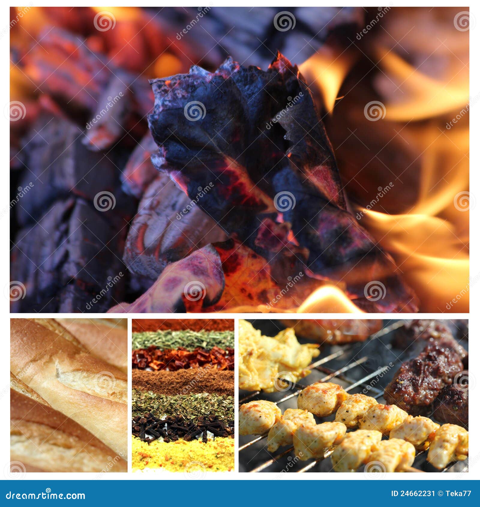 Beautiful Barbecue Collage 1 Stock Image - Image of grill, steak: 24662231