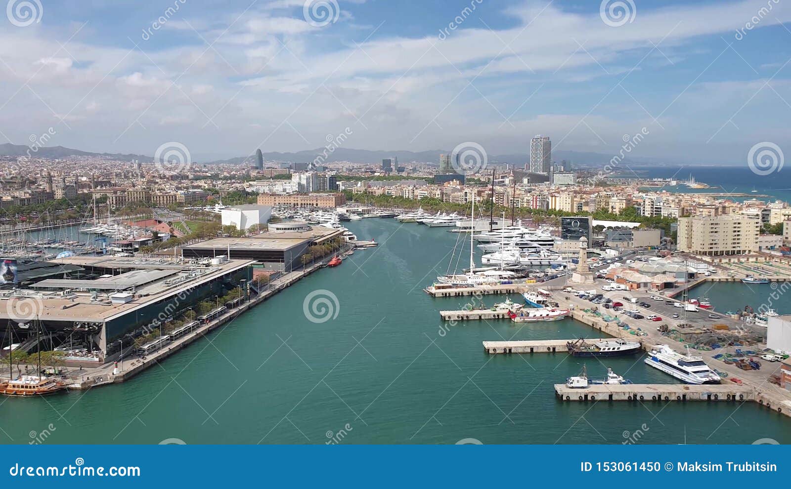 Beautiful Barcelona Sea View from Funicular Editorial Image - Image of ...
