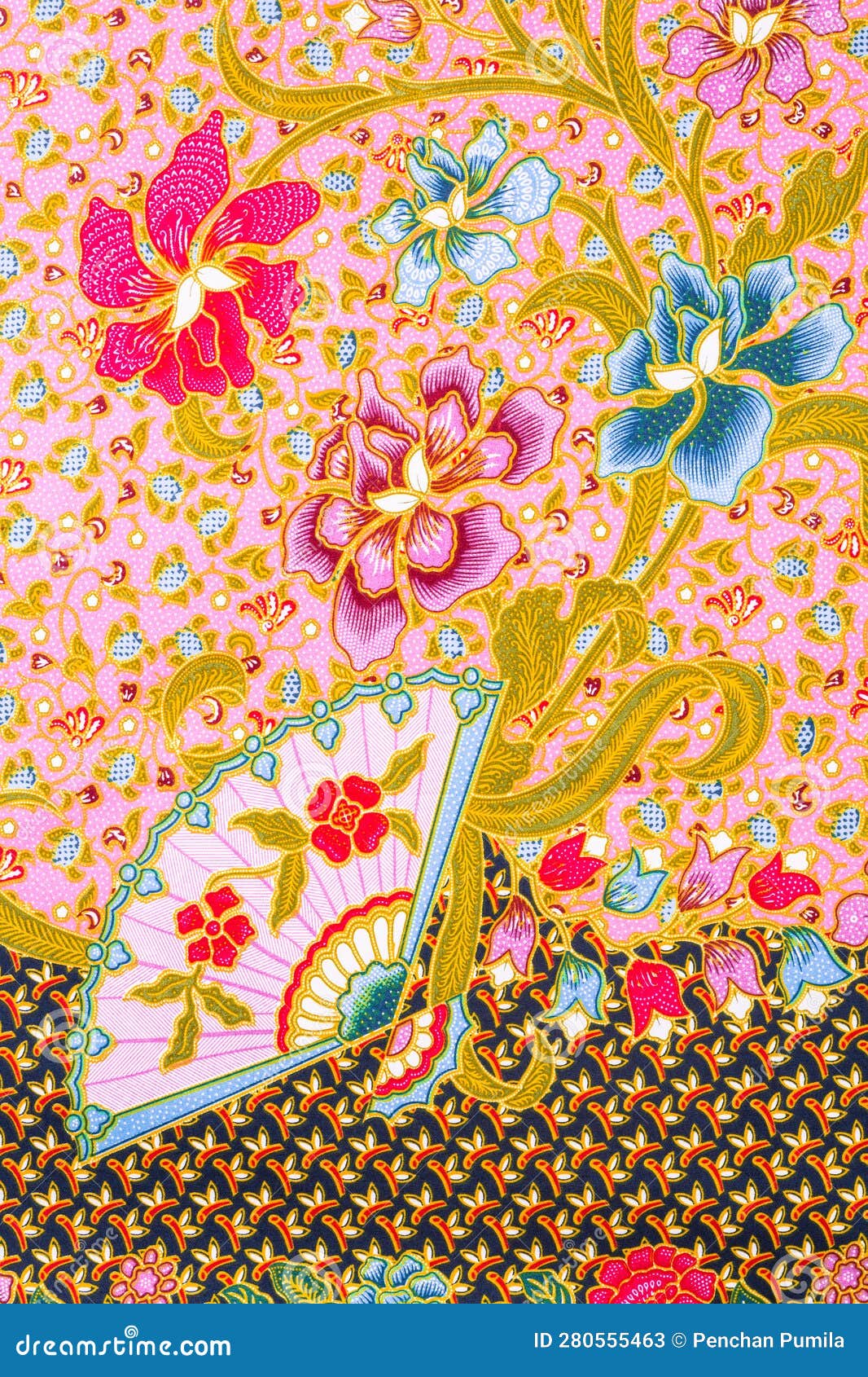 The Beautiful Batik Patterns that Become Traditional in Malaysia Stock ...