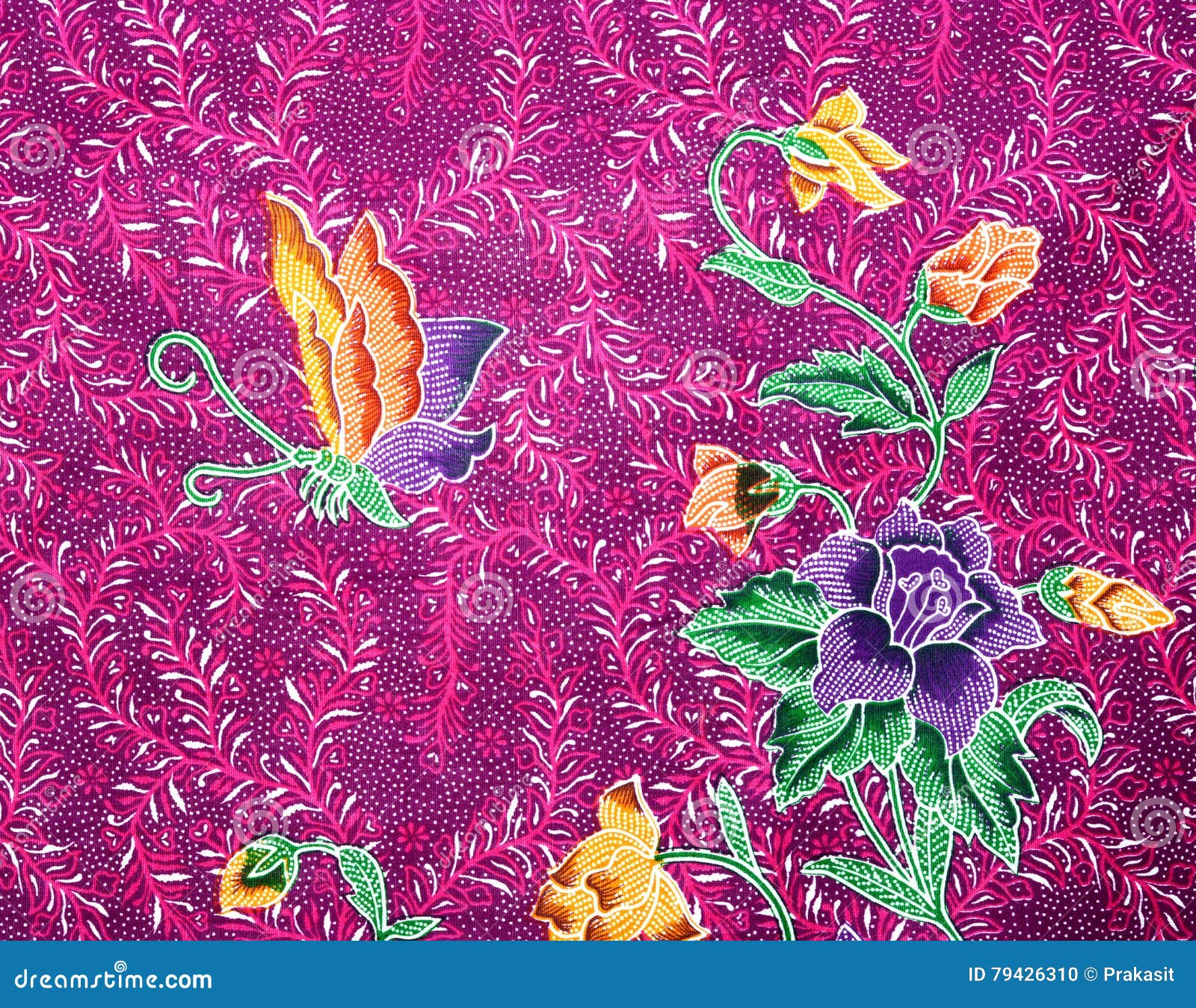 The Beautiful Of Art Batik Pattern Royalty-Free Stock Photo ...