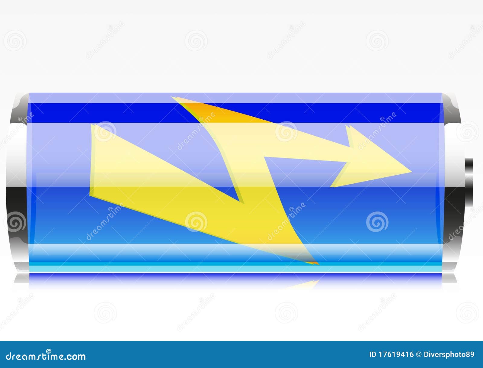Beautiful batteries. stock vector. Illustration of source - 17619416