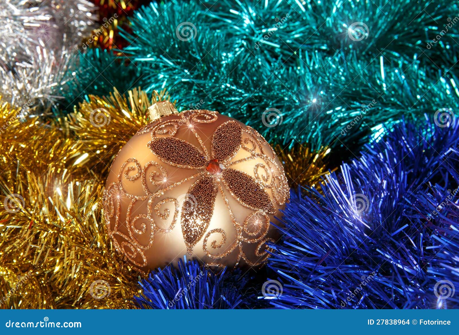 Beautiful bauble stock photo. Image of colored, season - 27838964
