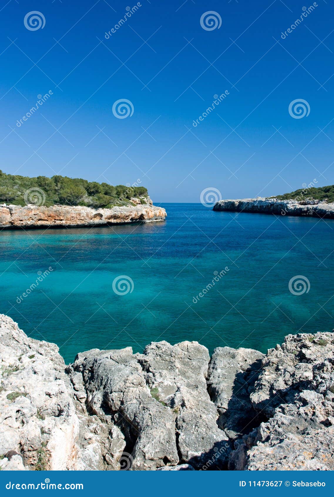 Beautiful bay stock image. Image of island, water, rock - 11473627
