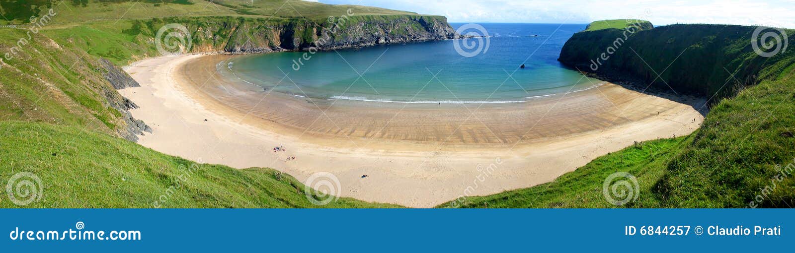 Beautiful bay in Ireland stock image. Image of grassy - 6844257