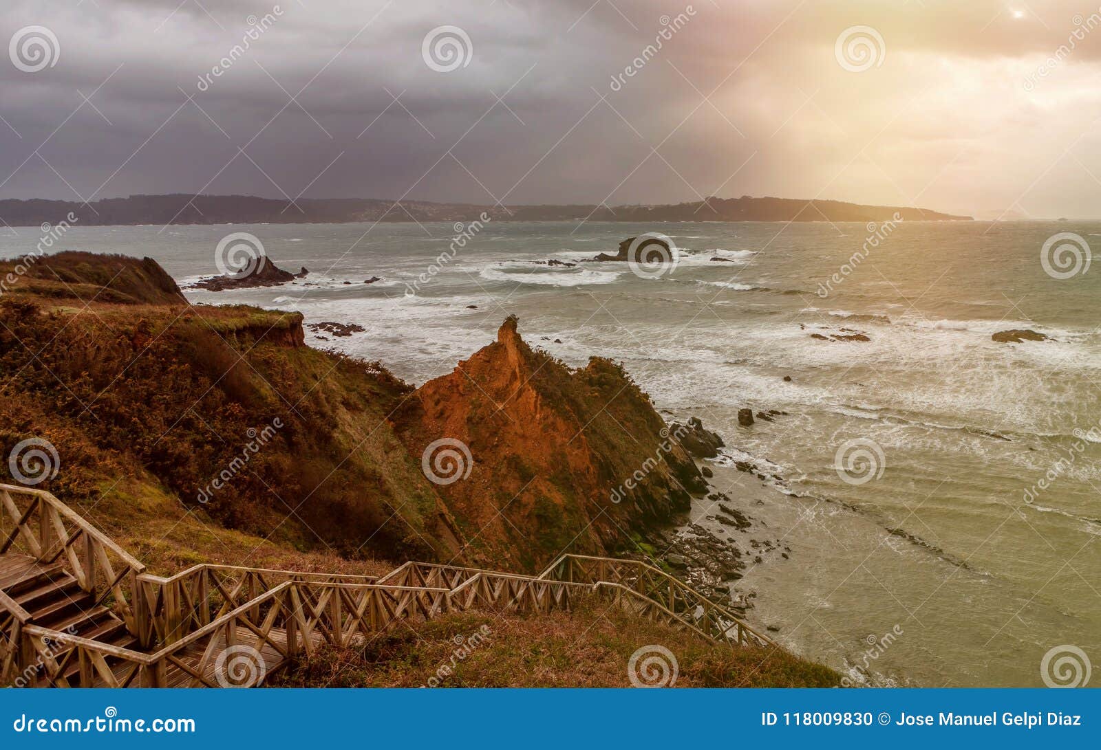 Beautiful Beach and Amazing Cliff Stock Photo - Image of natural ...