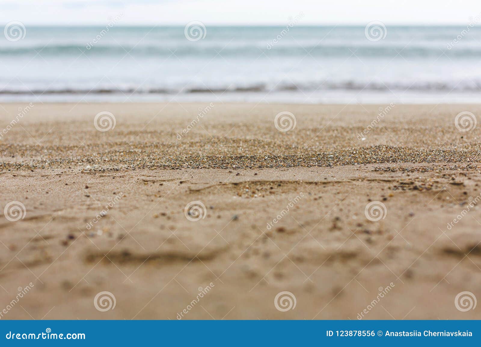 Beautiful Beach View with Soft Sand and Blue Sea Stock Photo - Image of ...