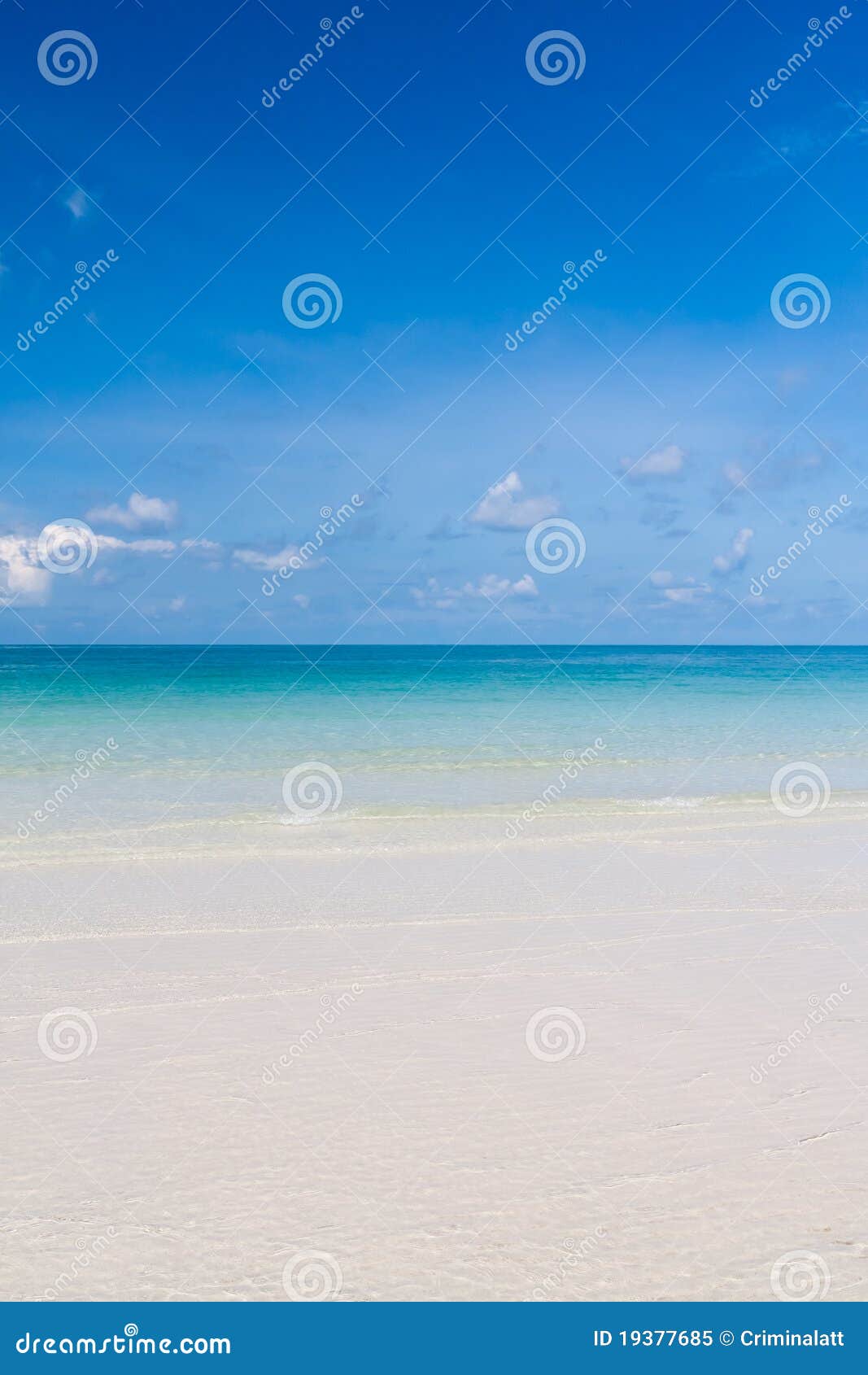 Beautiful Beach and Blue Sky in Thailand Vertical Stock Image - Image ...