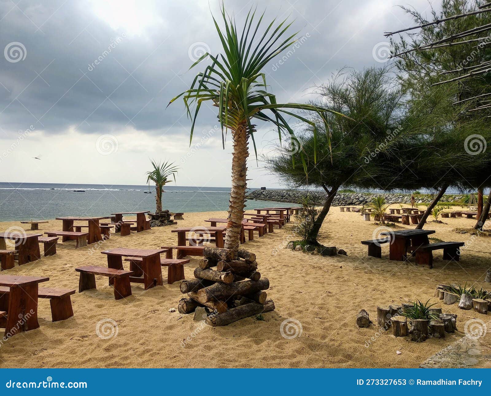 A Beautiful Beach Cafe in Aceh Stock Image - Image of cafe, beach ...