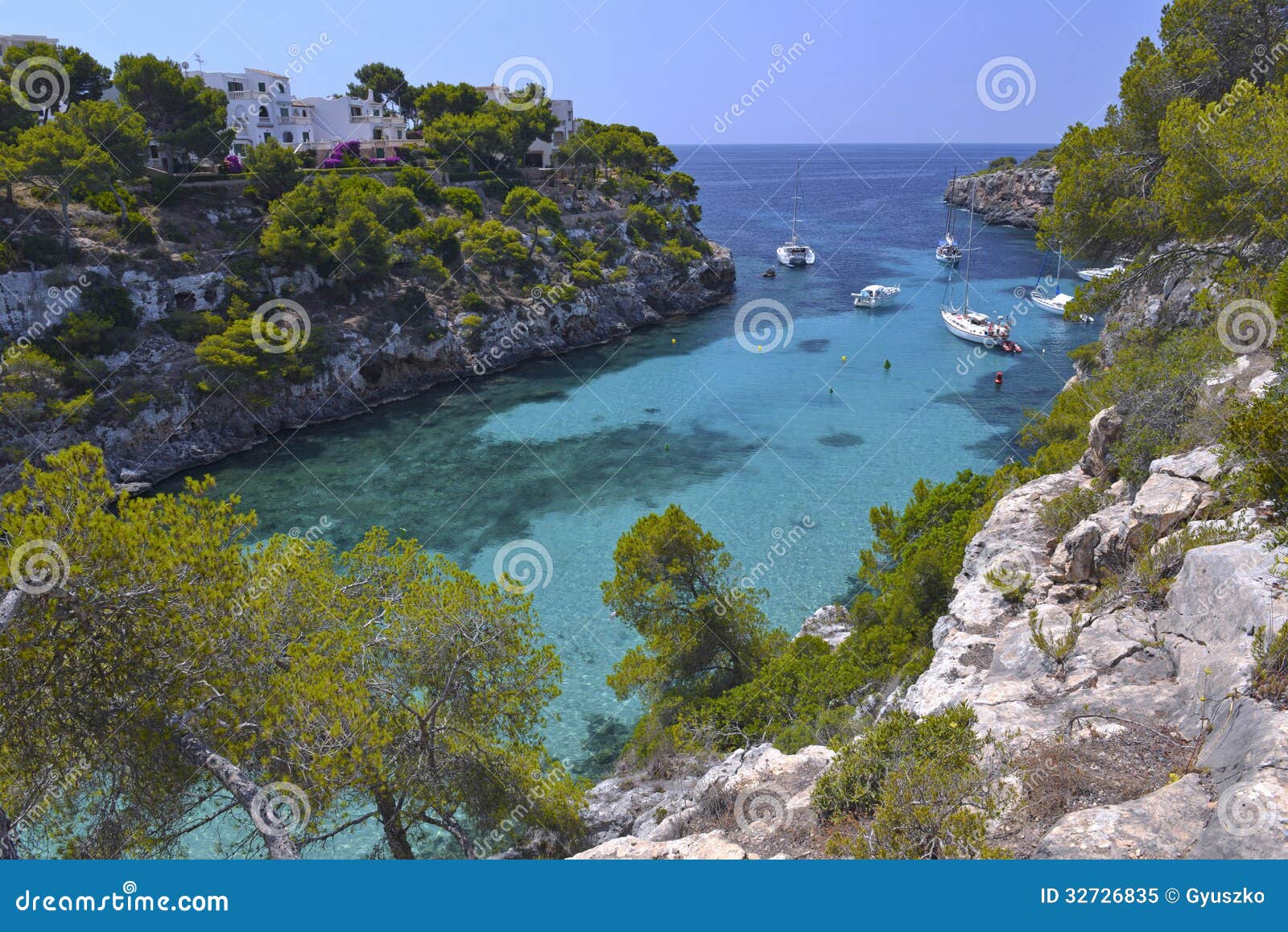 The Beautiful Beach of Cala Pi in Mallorca, Spain Stock Image - Image ...