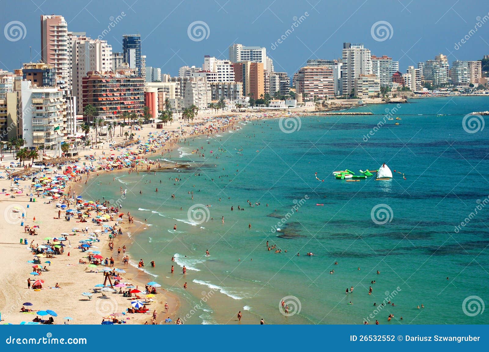 Beautiful Beach in Calpe, Spain Stock Photo - Image of resort, europe ...