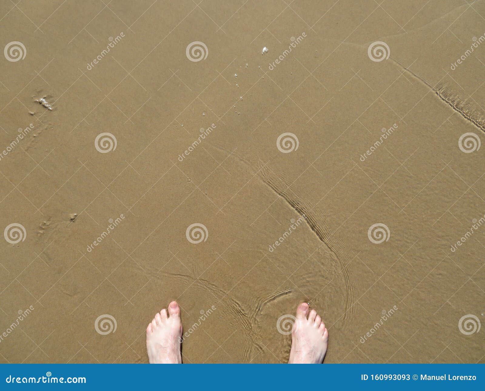 Beautiful Beach with Clean Waters and Sparkling Sand Stock Image ...