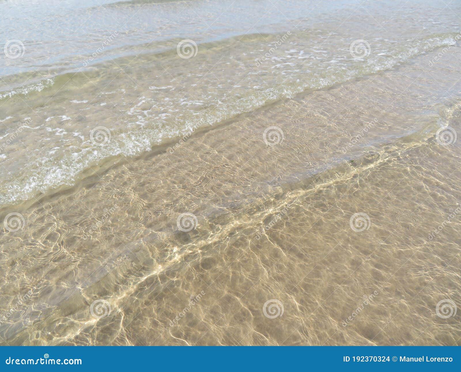 Beautiful Beach with Clean Waters and Sparkling Sand Stock Photo ...