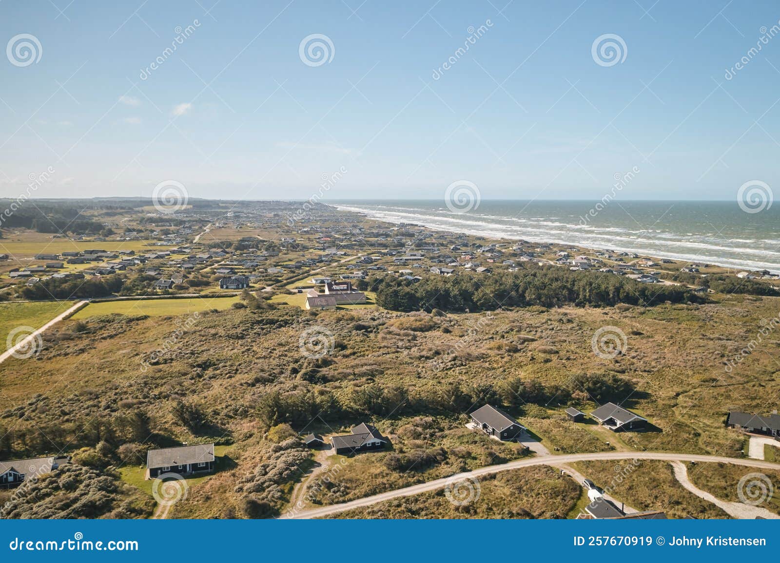 A Beautiful Beach in Denmark Stock Image - Image of attraction, water ...