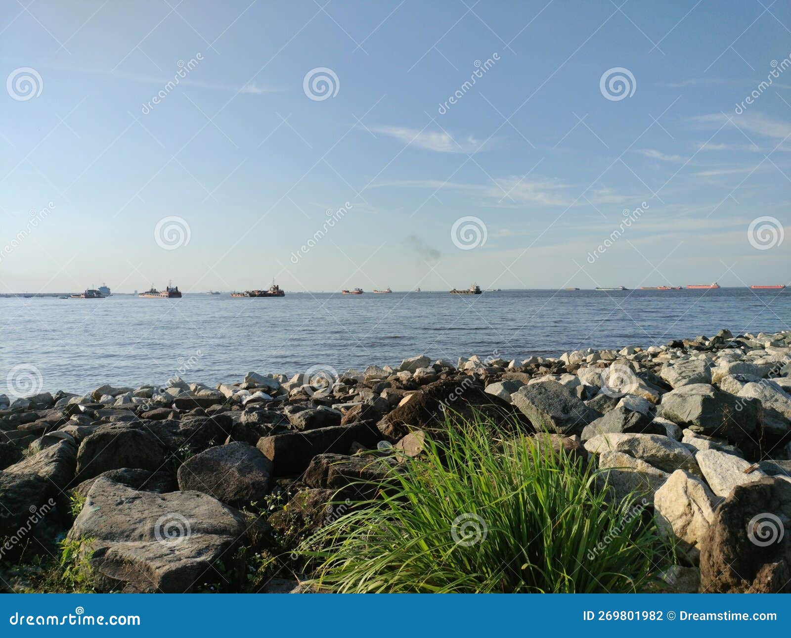 The Beauty of the Coast of Dumai Stock Photo - Image of beautiful ...