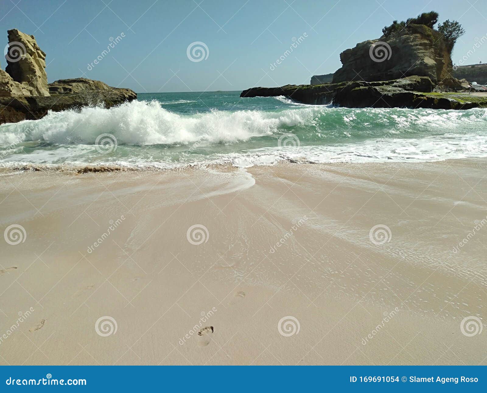 Beautiful Beach in East Java Indonesian Stock Photo - Image of east ...