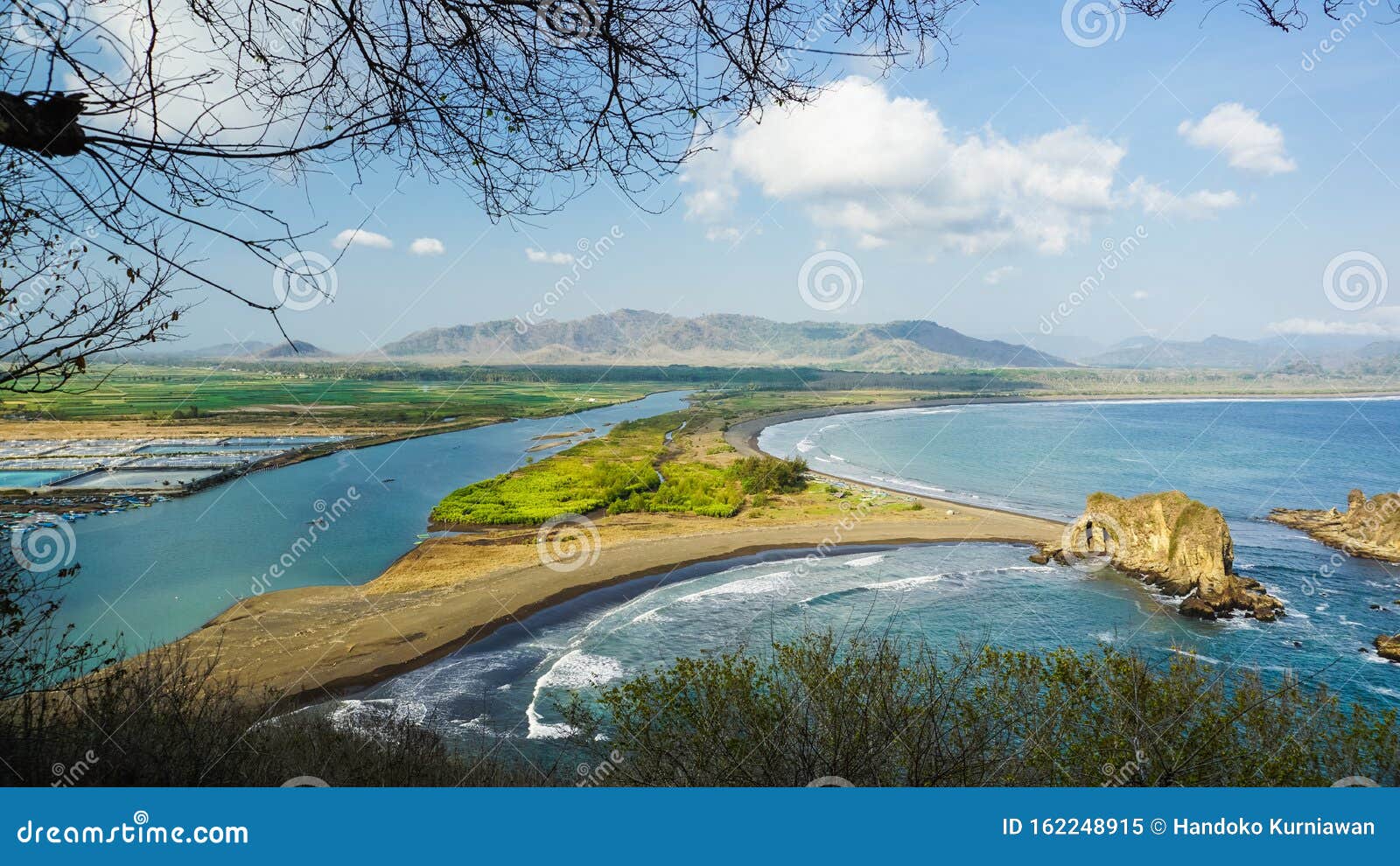 Beautiful Beach in Jember East Java Indonesia Stock Image - Image of ...