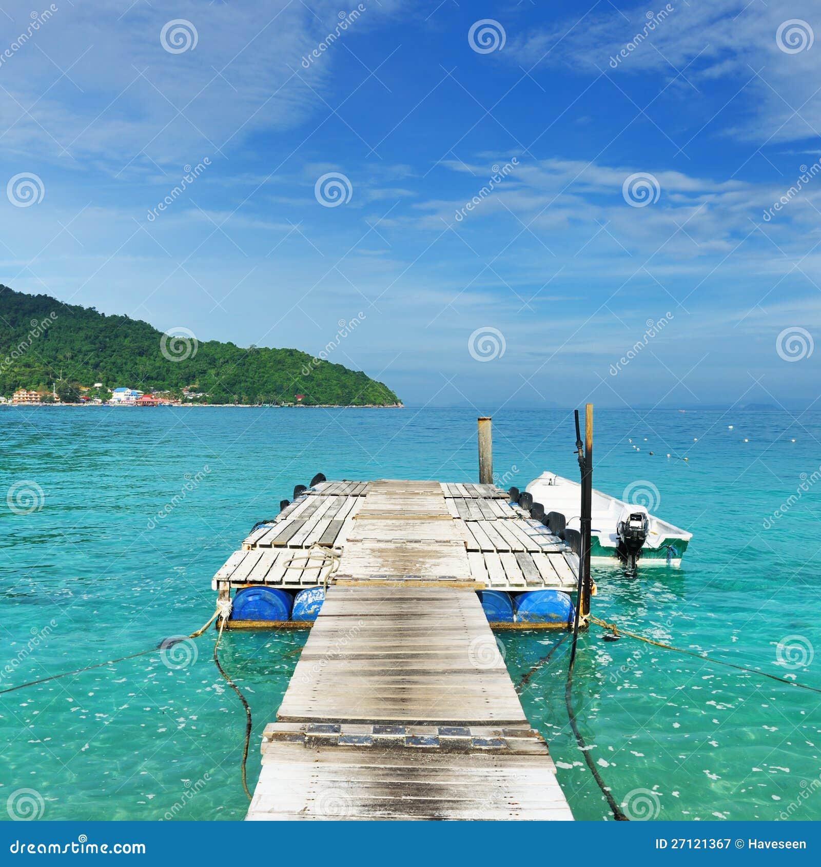 Beautiful beach jetty stock image. Image of nature, tropical - 27121367