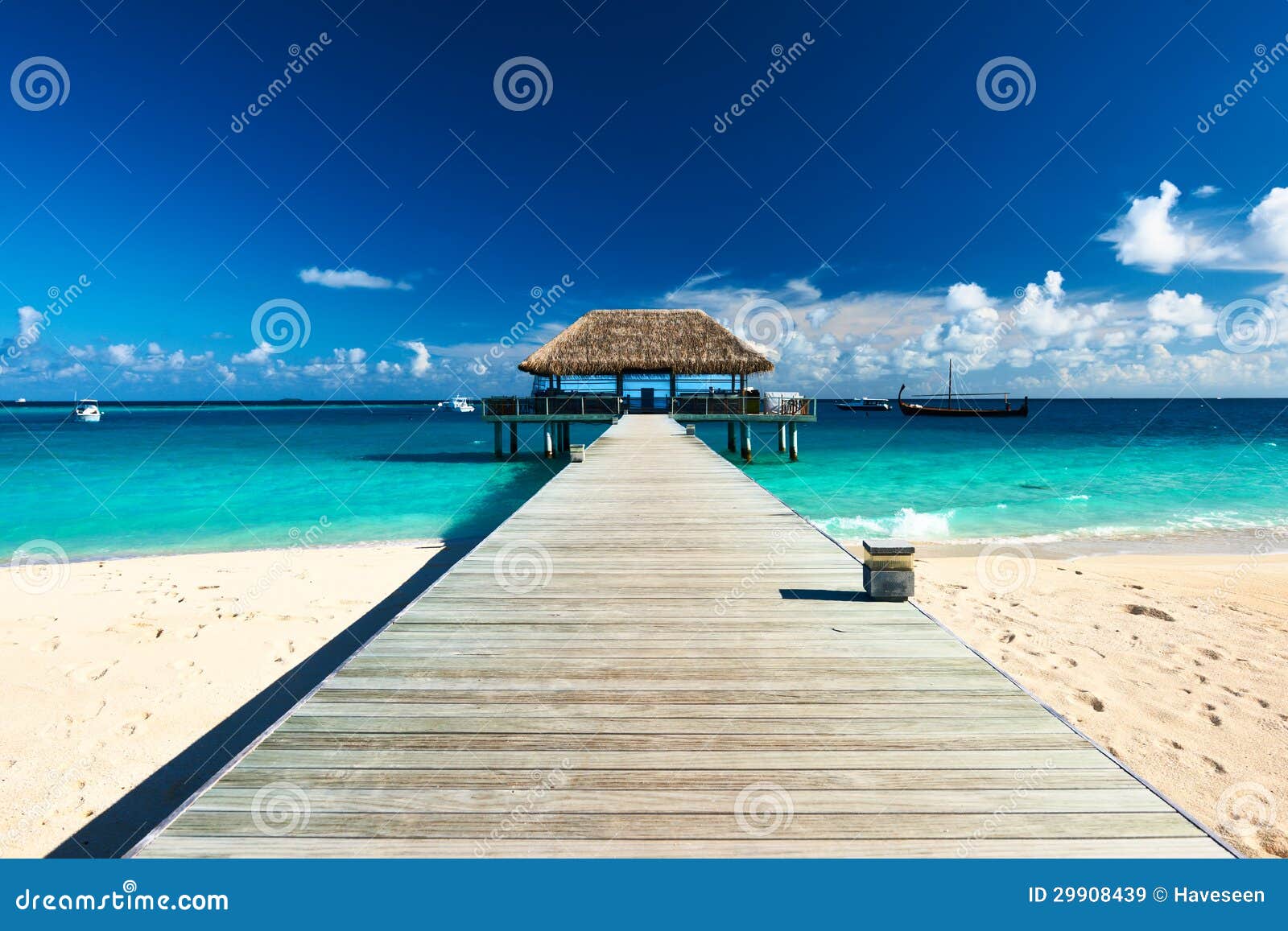 Beautiful beach with jetty stock image. Image of outdoors - 29908439