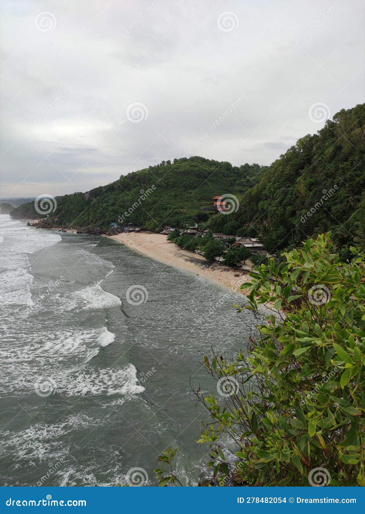 Beautiful beach in jogja stock photo. Image of water - 278482054