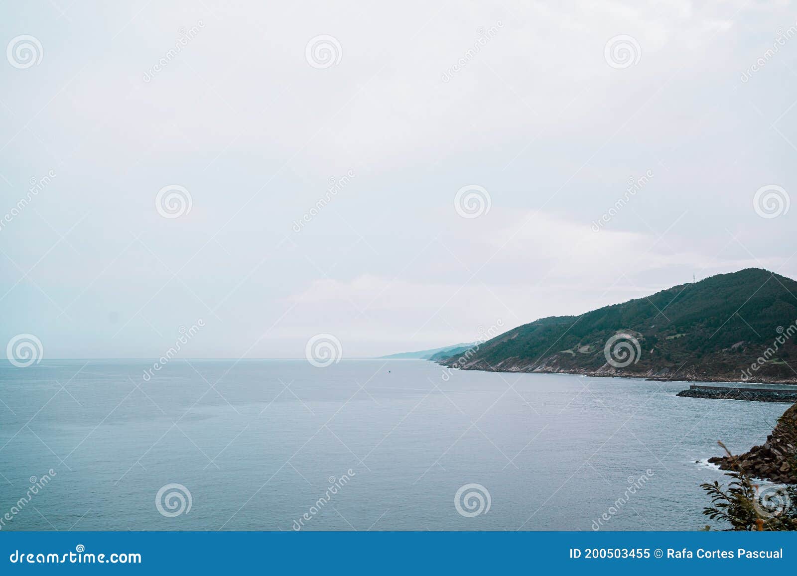 Beautiful Beach Landscape of the Basque Country Spain. Beach Wave Textures Stock Image - Image ...