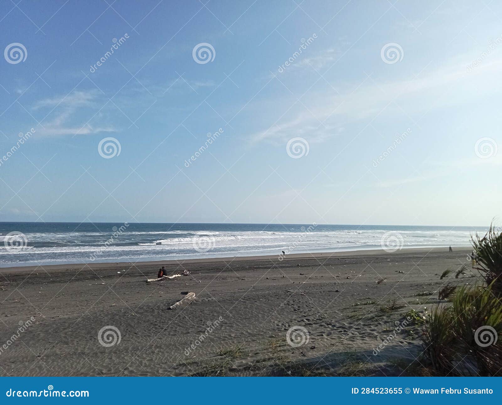 Beautiful Beach Located in the South of the Island of Java, Indonesia ...