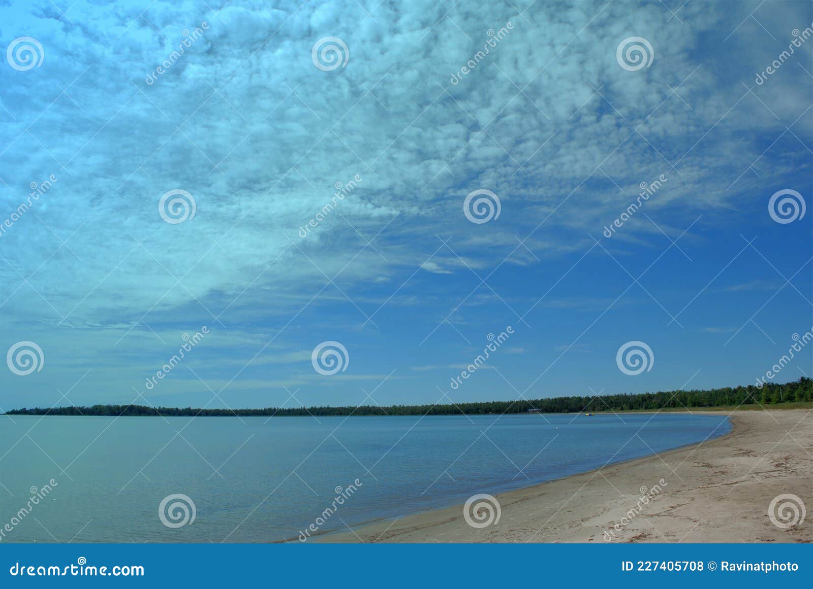 Beautiful Beach with No People in the Great Lakes, on, Canada Stock ...