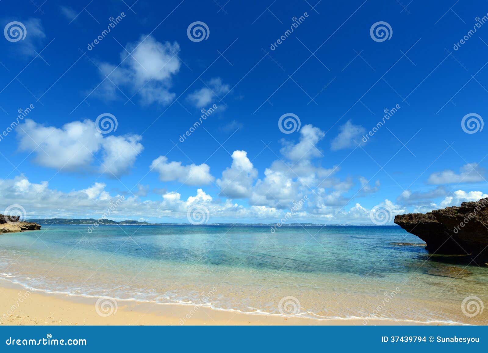 Beautiful beach in Okinawa stock photo. Image of journey - 37439794