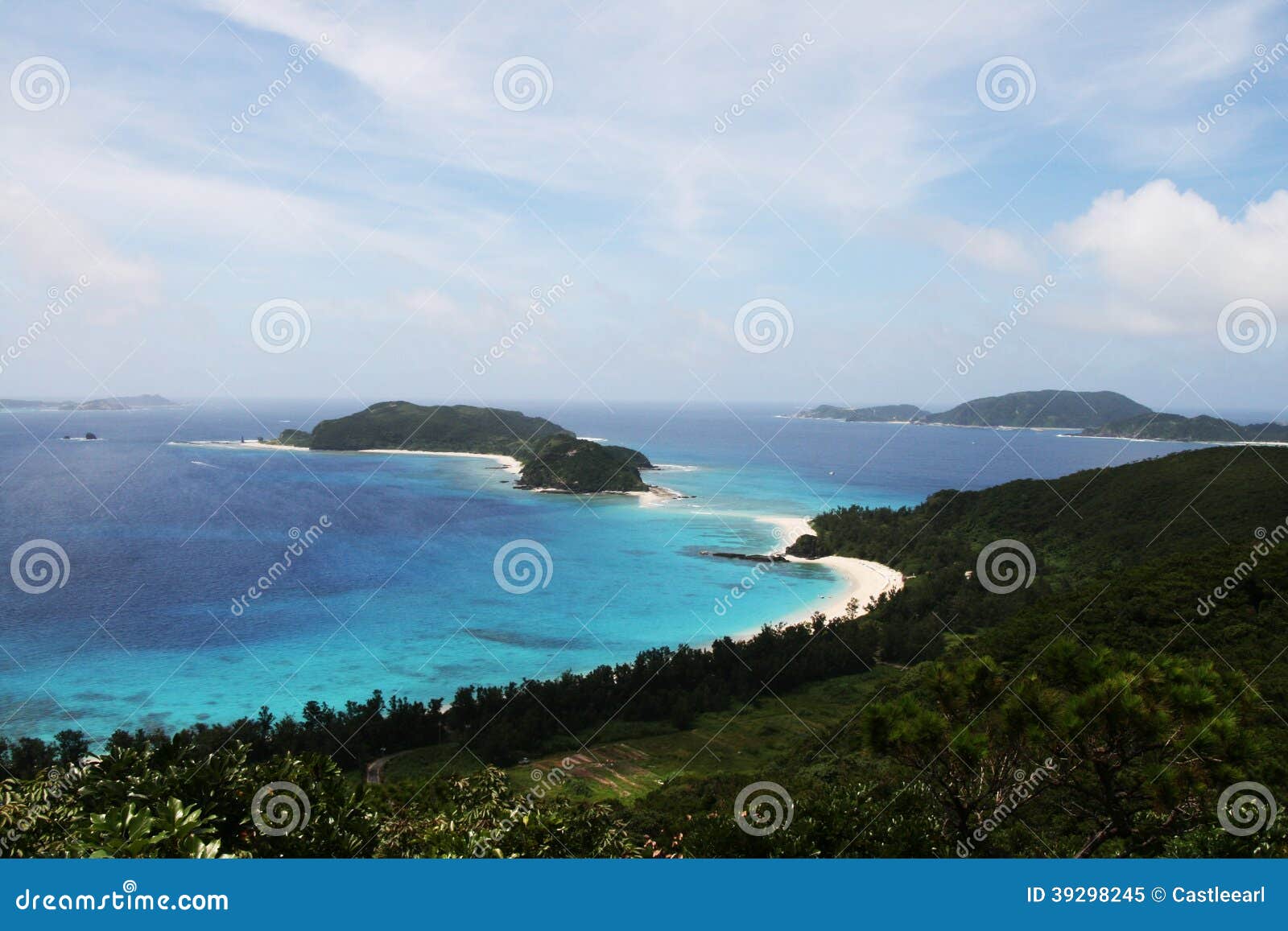Beautiful beach at Okinawa stock image. Image of horizontal - 39298245