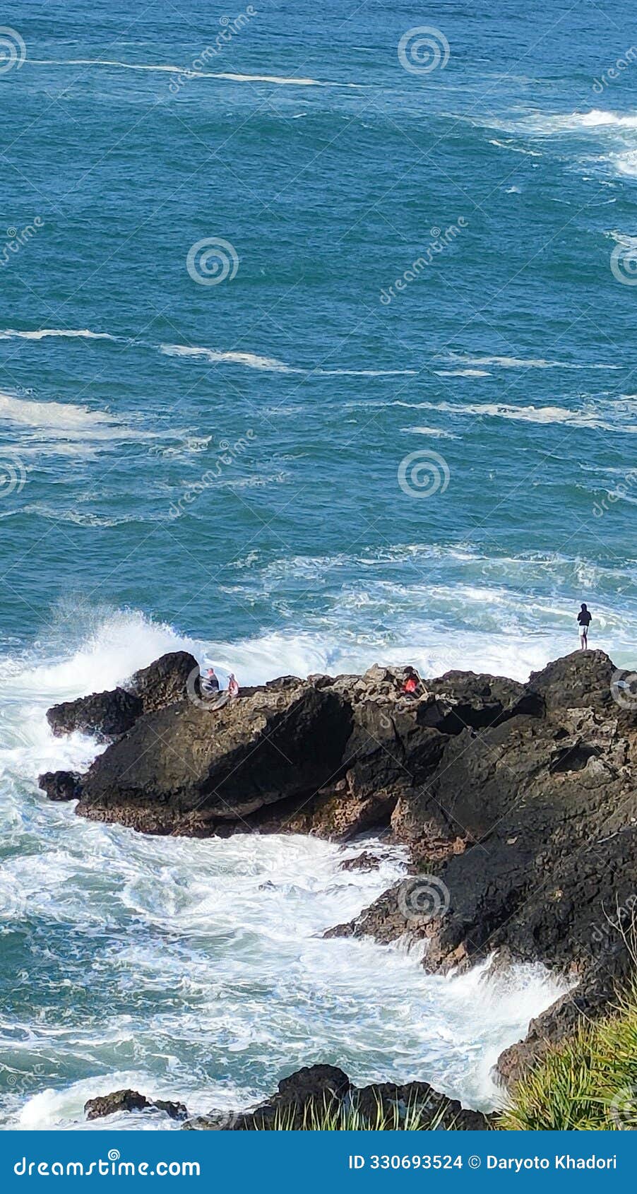 Beautiful Beach and Panorama on Java Stock Photo - Image of beautiful ...