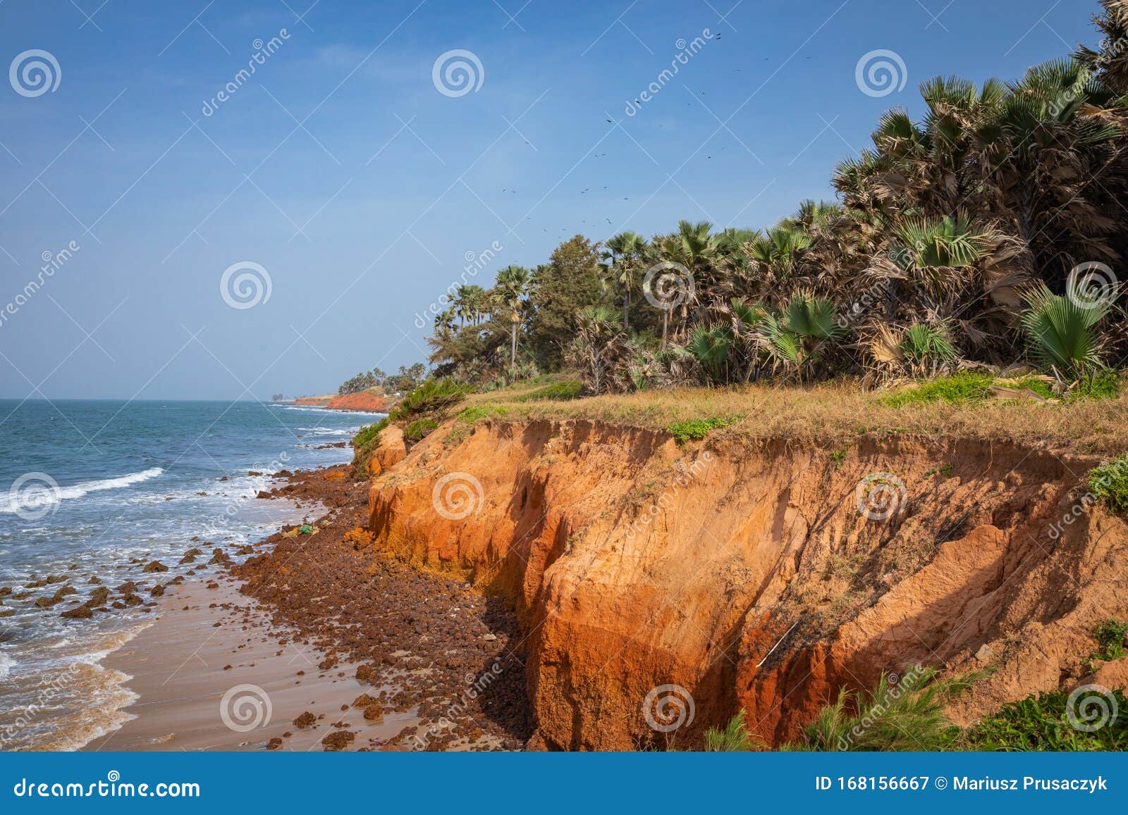 Beautiful Beach in Serrekunda, Gambia Stock Image - Image of coast ...
