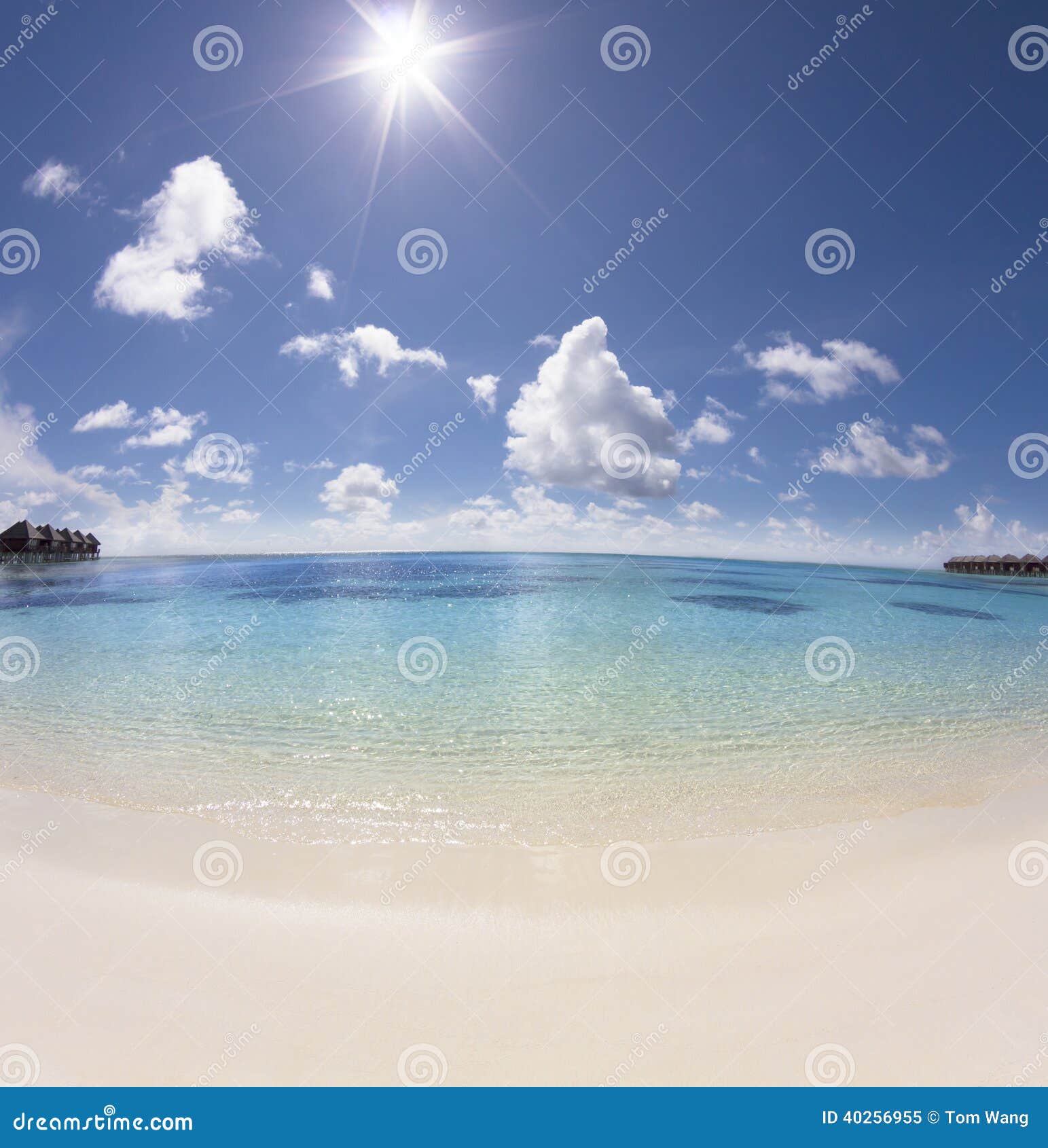 Beautiful Beach and Sunlight Stock Image - Image of sunshine, vacation ...