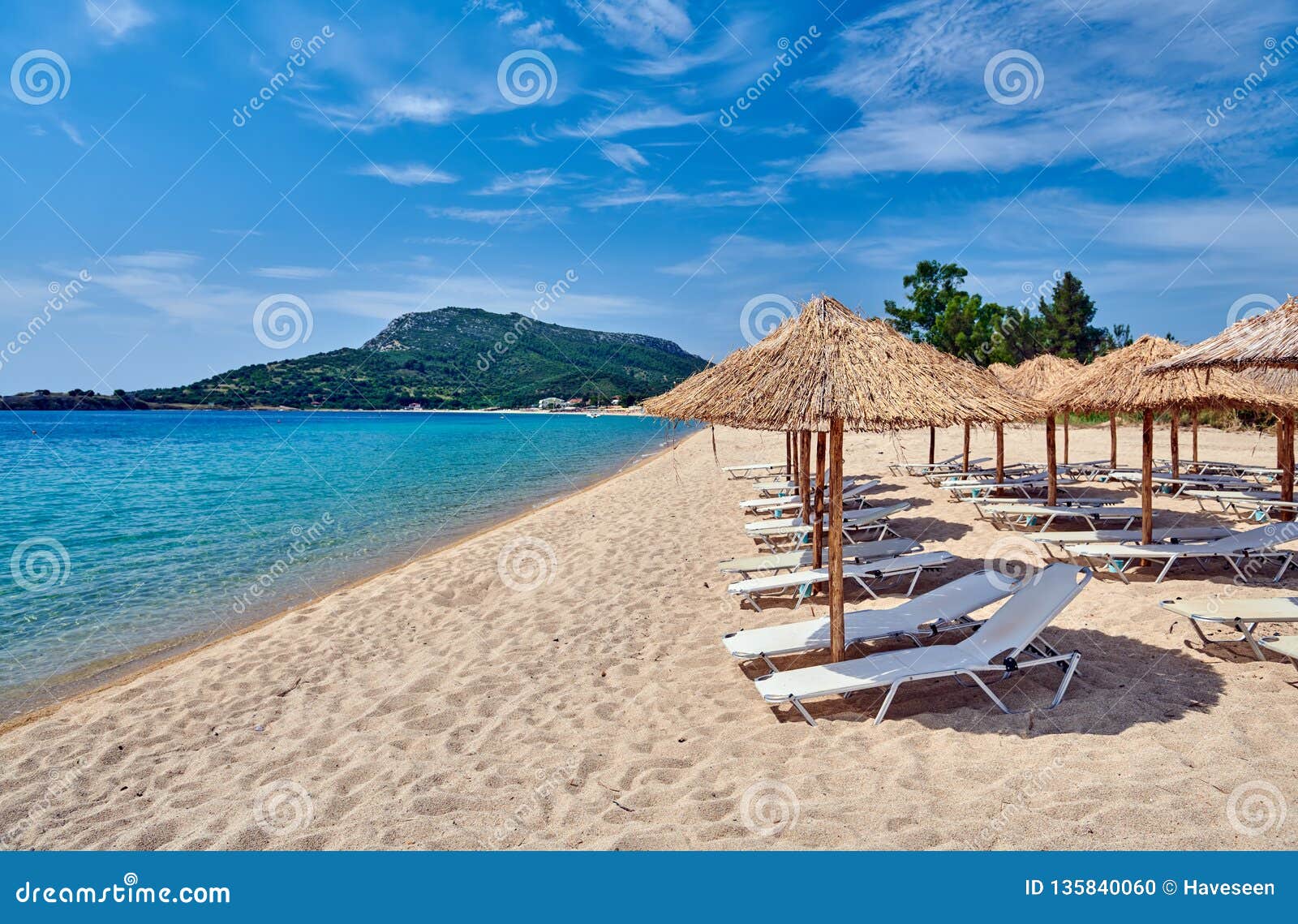 Beautiful Beach in Toroni, Greece Stock Photo - Image of greece, ocean ...