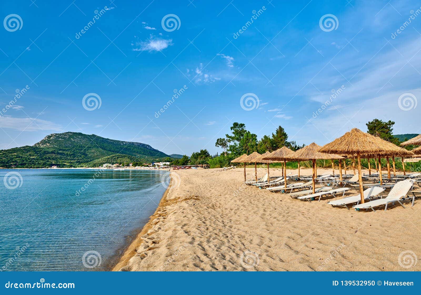 Beautiful Beach in Toroni, Greece Stock Photo - Image of clear, view ...