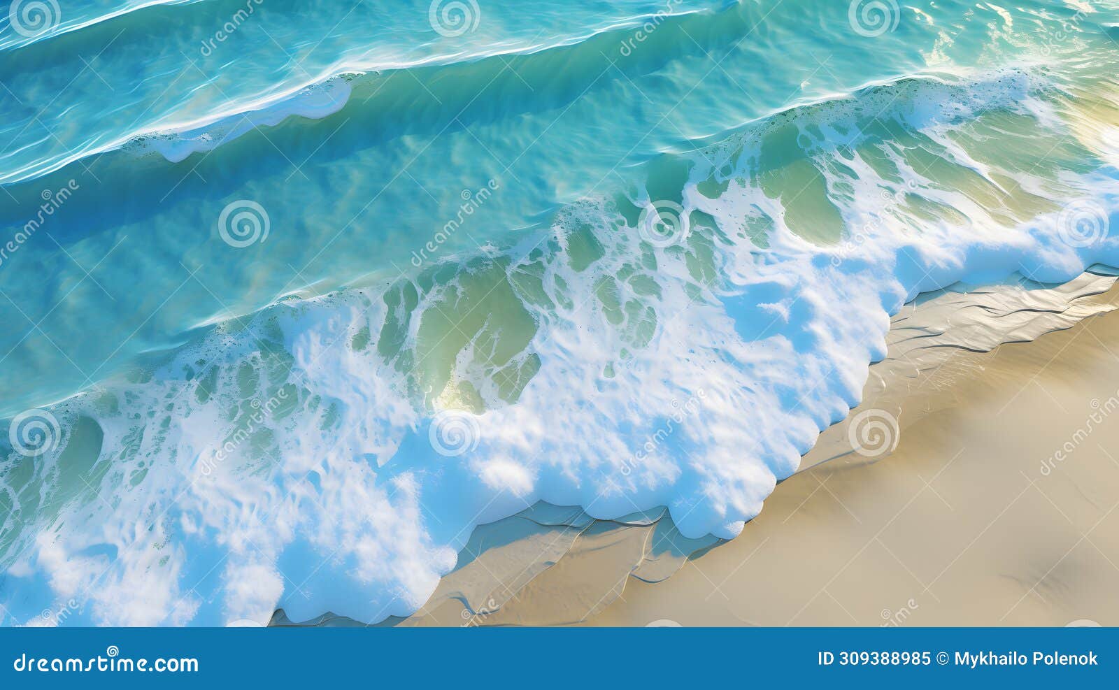 Beautiful Beach and Tropical Sea. Neural Network AI Generated Stock ...