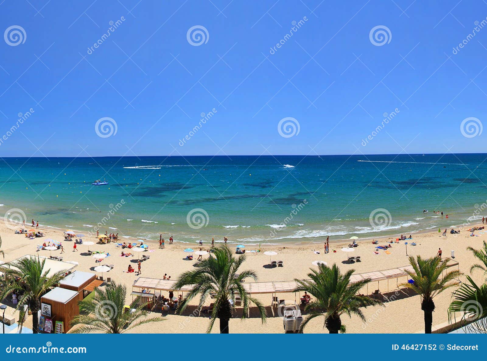 Beautiful Beach View from Balcony Stock Illustration - Illustration of ...