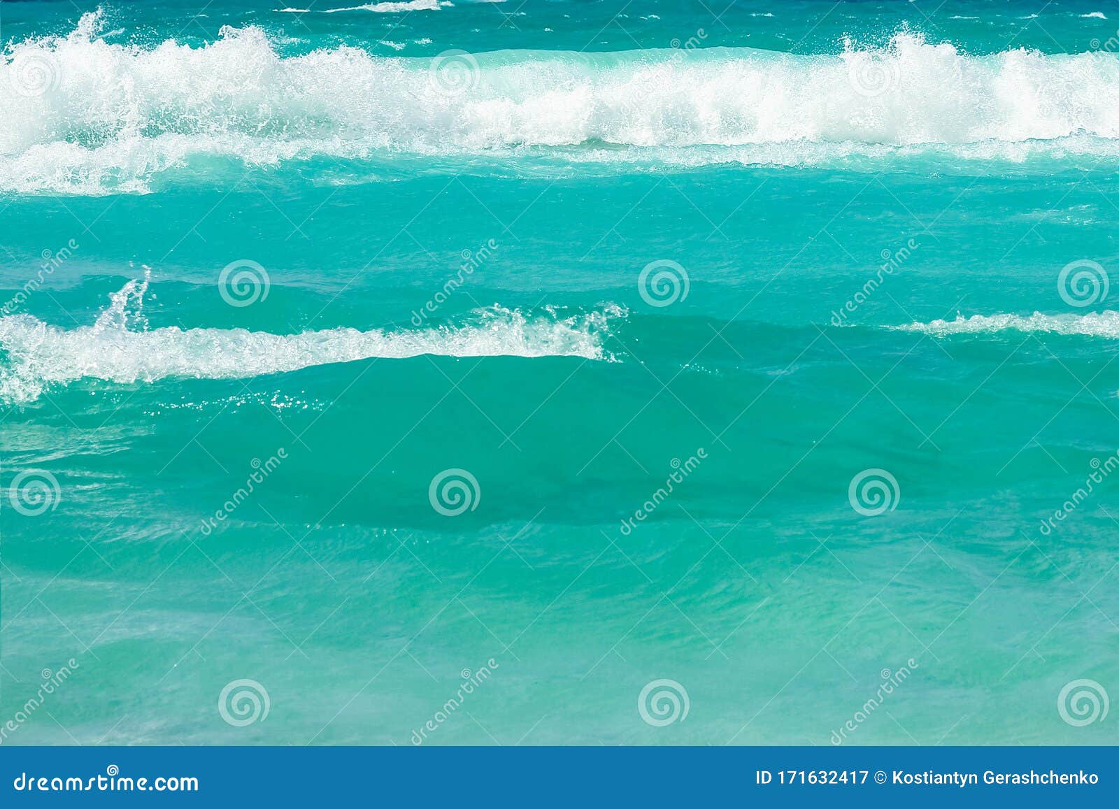 Beautiful Beach with Waves in the Nature of the Background Stock Image ...