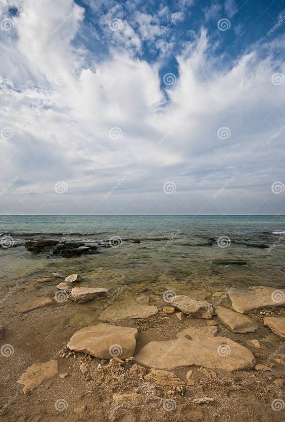 Beautiful bech stock photo. Image of inspire, israel - 12344666