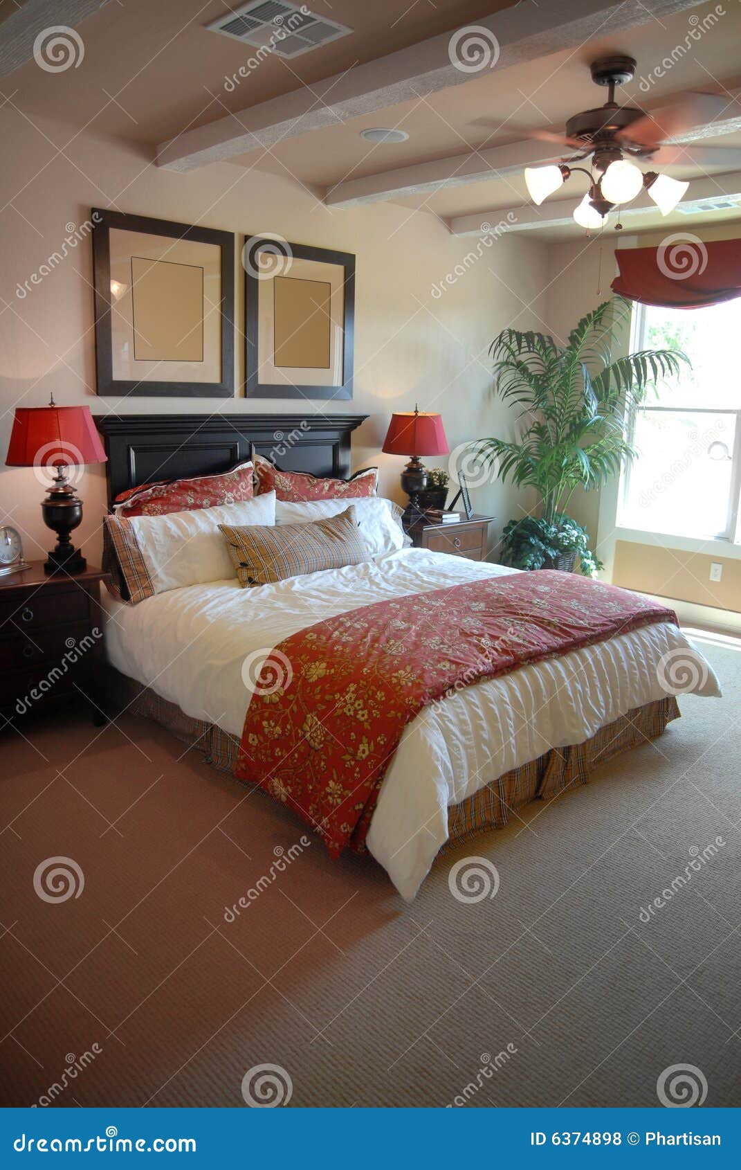 Beautiful Bedroom Interior Design Stock Photo - Image of lifestyles ...