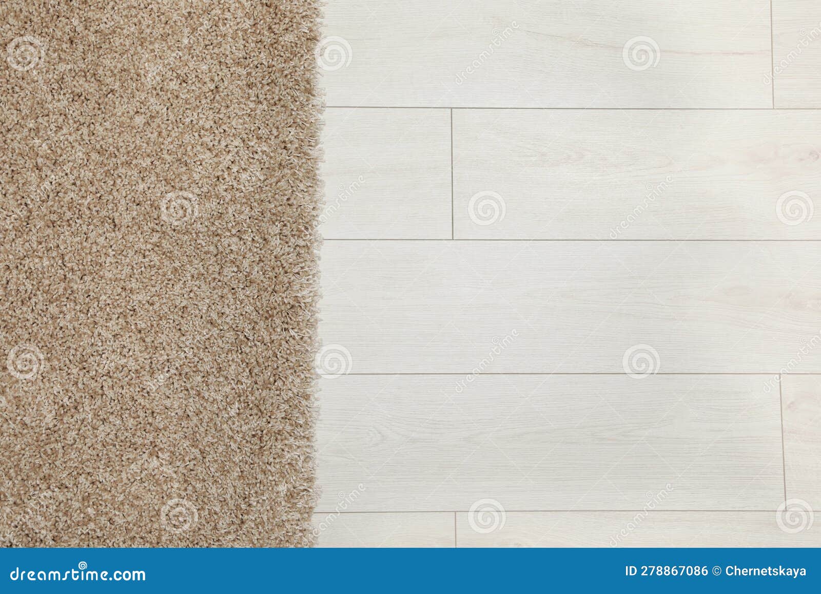 Beautiful Beige Carpet on Floor, Top View. Space for Text Stock Photo ...