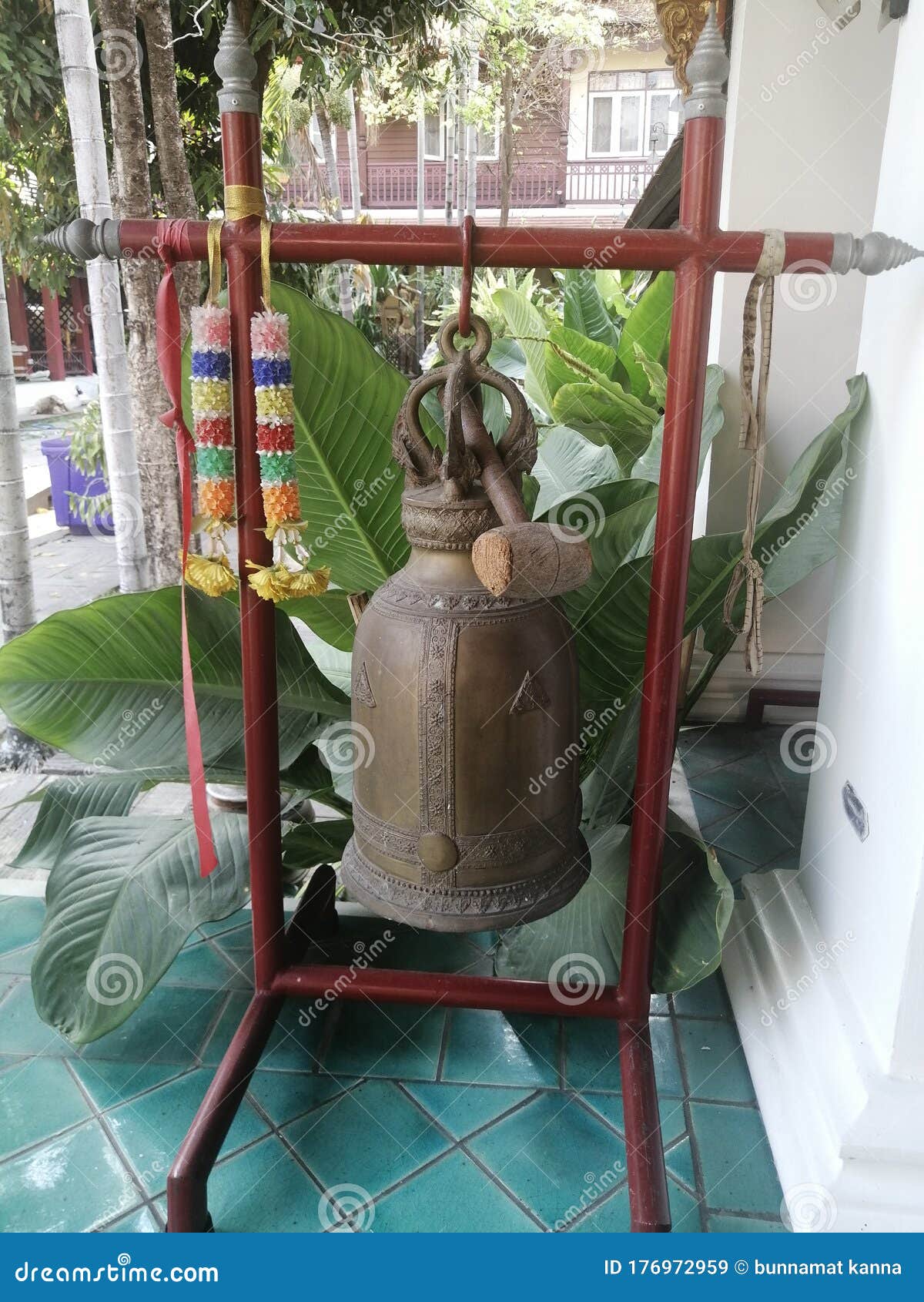 Beautiful Bell in the Temple. Stock Image - Image of temple, bell ...