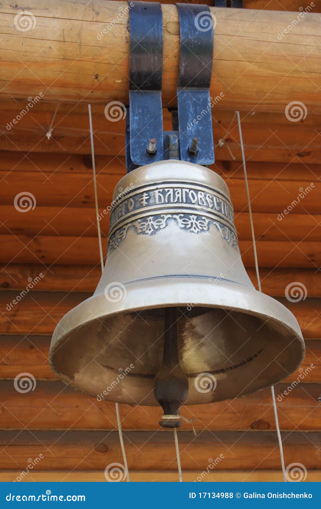 Beautiful Bell on a Wooden Temple Stock Photo - Image of bell, russia ...