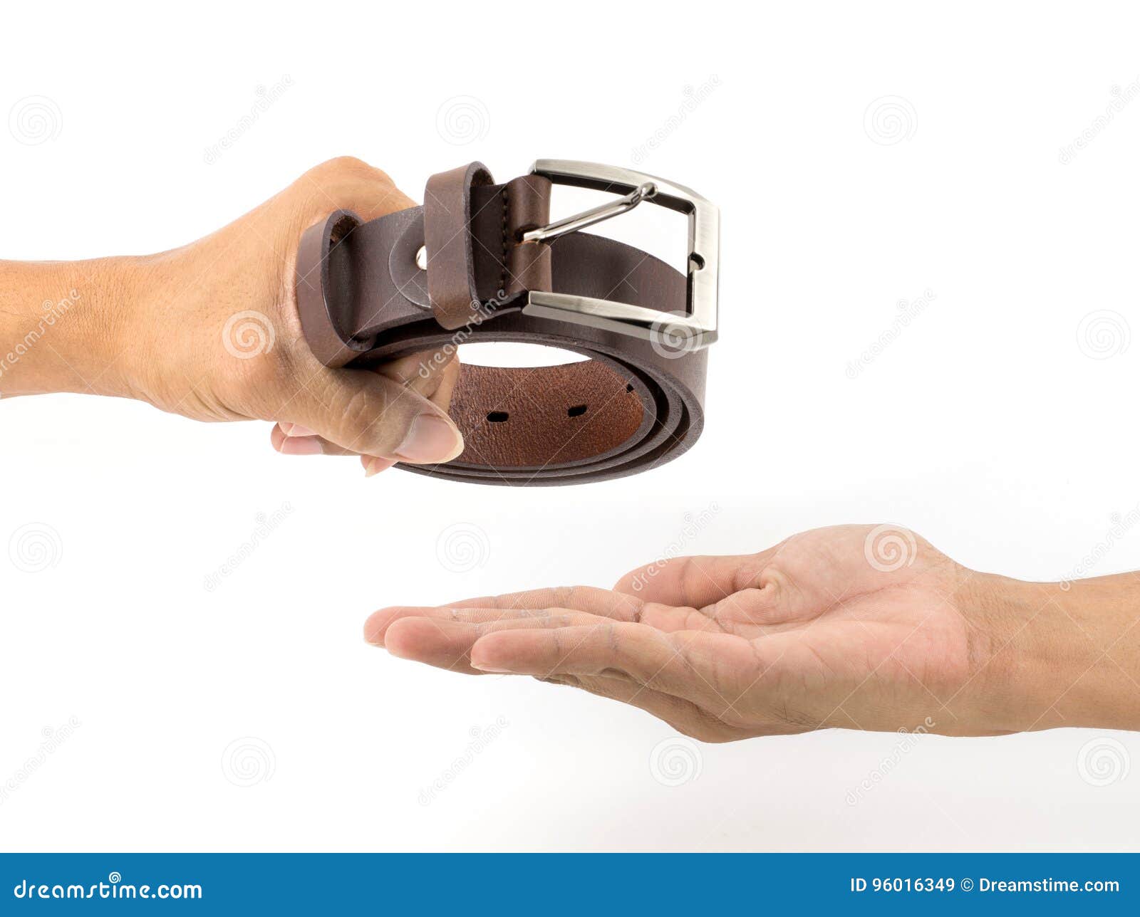 Beautiful belt in hand. stock image. Image of object - 96016349