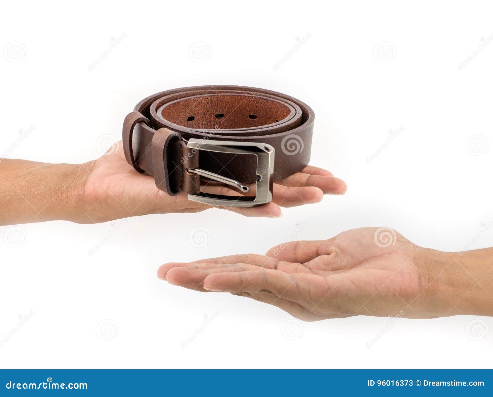 Beautiful belt in hand. stock image. Image of clothing - 96016373