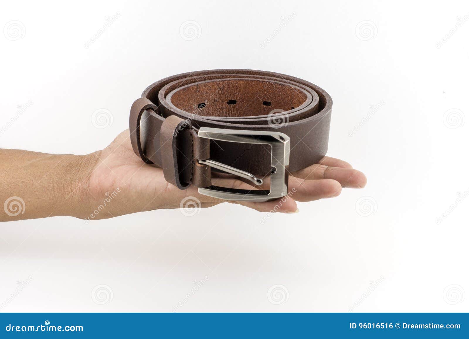 Beautiful belt in hand. stock photo. Image of elegance - 96016516