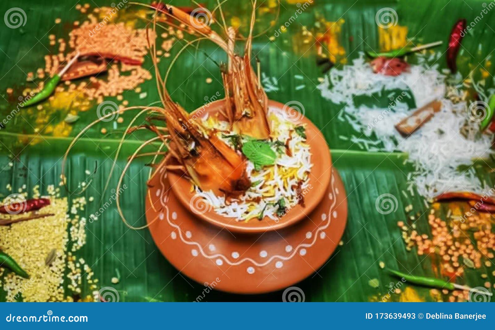 Hari Chingri the Beautiful Bengali Dish Stock Image - Image of banana ...