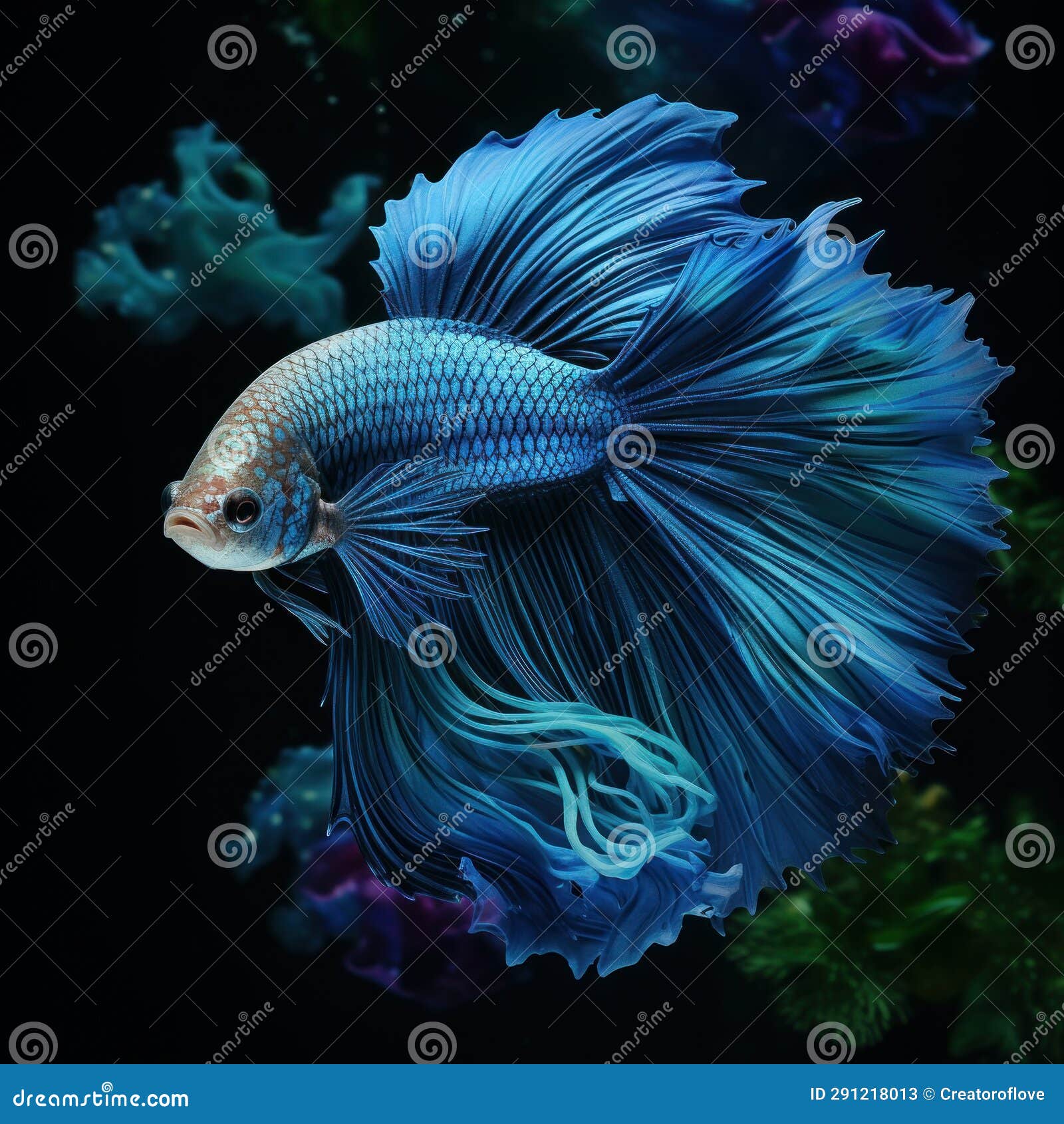 Beautiful Red Betta Fish Dazzles With Its Vibrant And Eye-catching ...