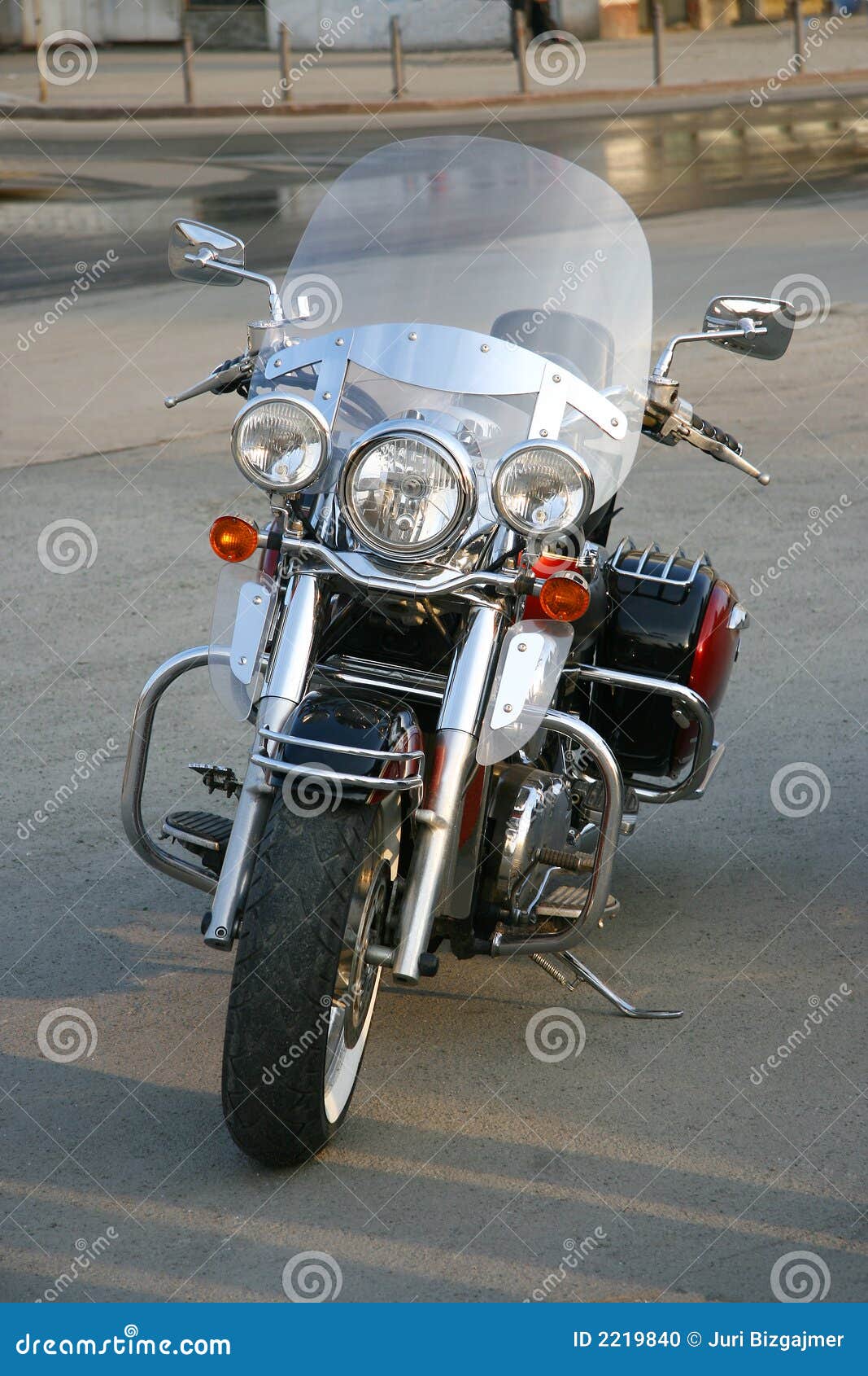 Beautiful big motorcycle. stock photo. Image of distances - 2219840